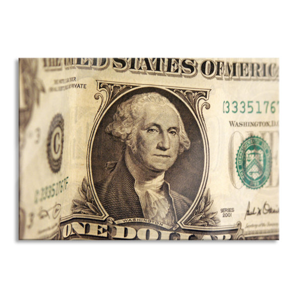 Happy Larry Dollar Bill - Unframed Photograph on Glass | Wayfair.co.uk