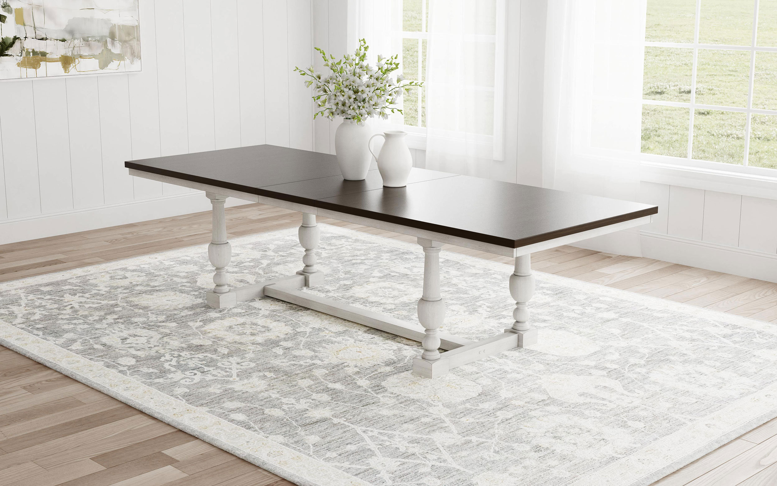 Darby Home Co Tybalt Rectangular Dining Table With Extension Leaf ...
