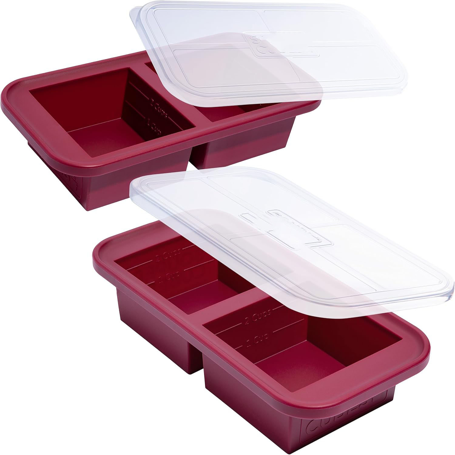 Prep & Savour Moule à congélation en silicone pour 2 tasses avec ...