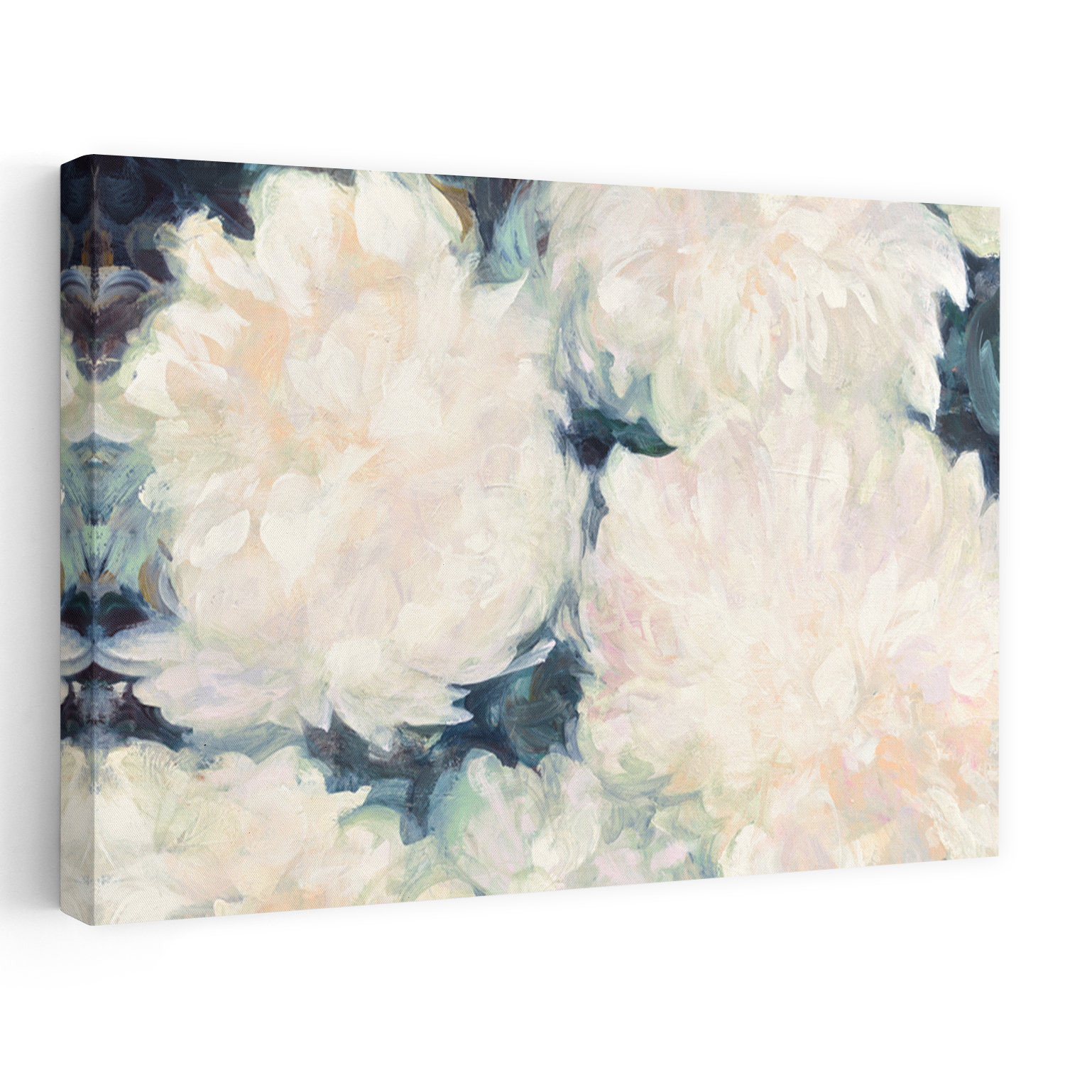 Dakota Fields Blushing Summer I Navy - Black Close Ups Cream Art ...