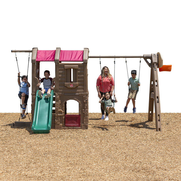 Step2 Naturally Playful Adventure Lodge Play Center Swing Set & Reviews ...