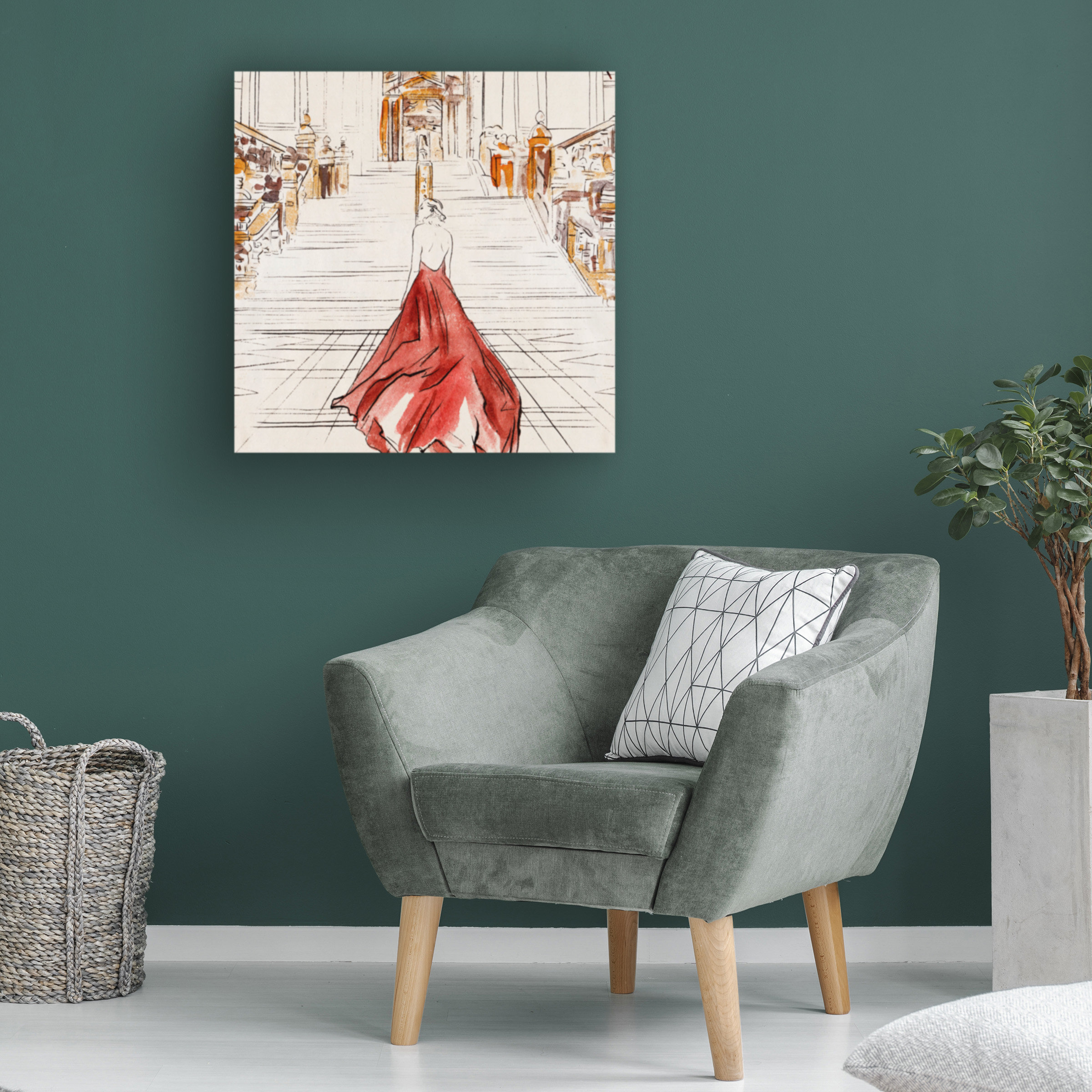Trademark Fine Art Modern & Contemporary " Feeling Grand I " on Canvas ...