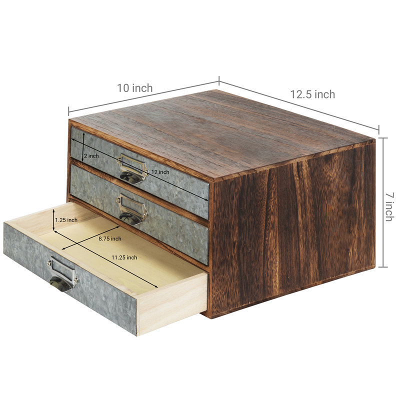 Inbox Zero Stackable Desk Organizer with Drawers & Reviews | Wayfair