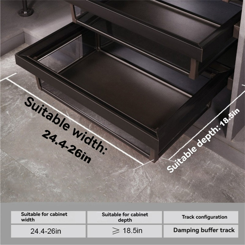 Rebrilliant Elevate Your Walk-In Closet: Sleek Glass Drawers ...