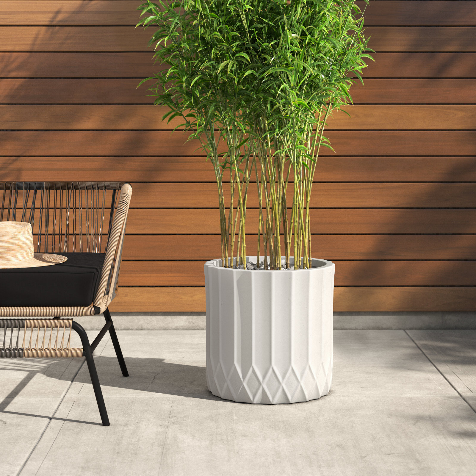 Wade Logan® Blandin Lightweight Concrete Pot Planter & Reviews | Wayfair
