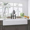 LICEN-Home White Farmhouse Sink Deep Apron Sink Undermount Farmhouse ...