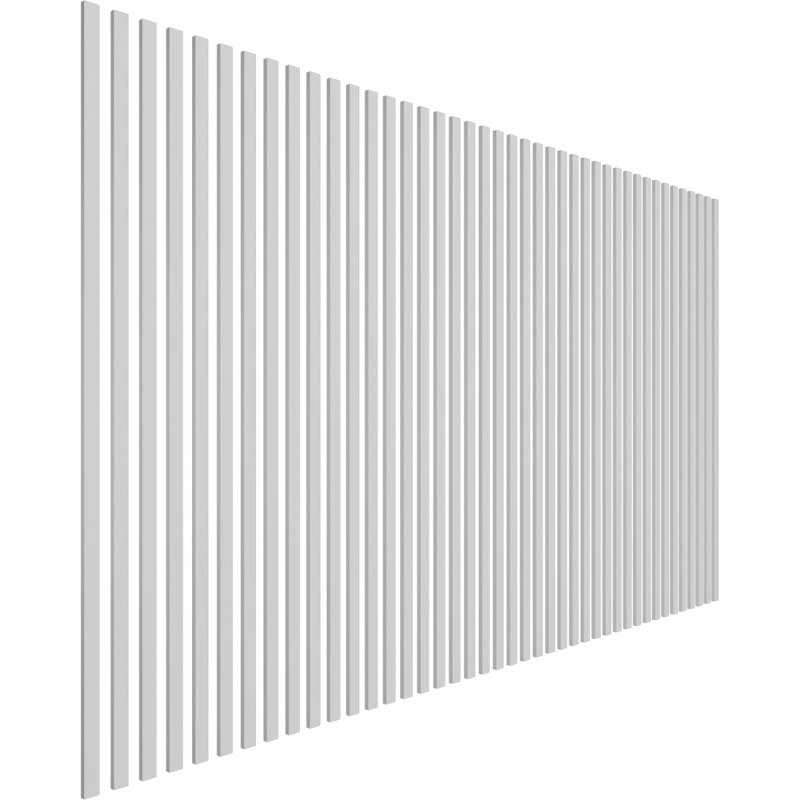Ekena Millwork Adjustable PVC Slat Wall Panel Kit | Wayfair