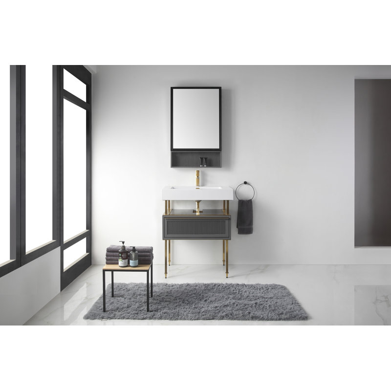 Wrought Studio™ Strobel 30" Single Bathroom Vanity Set & Reviews | Wayfair