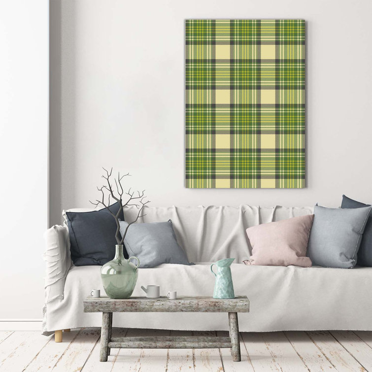 August Grove Green Trellis - Wrapped Canvas Print | Wayfair.co.uk