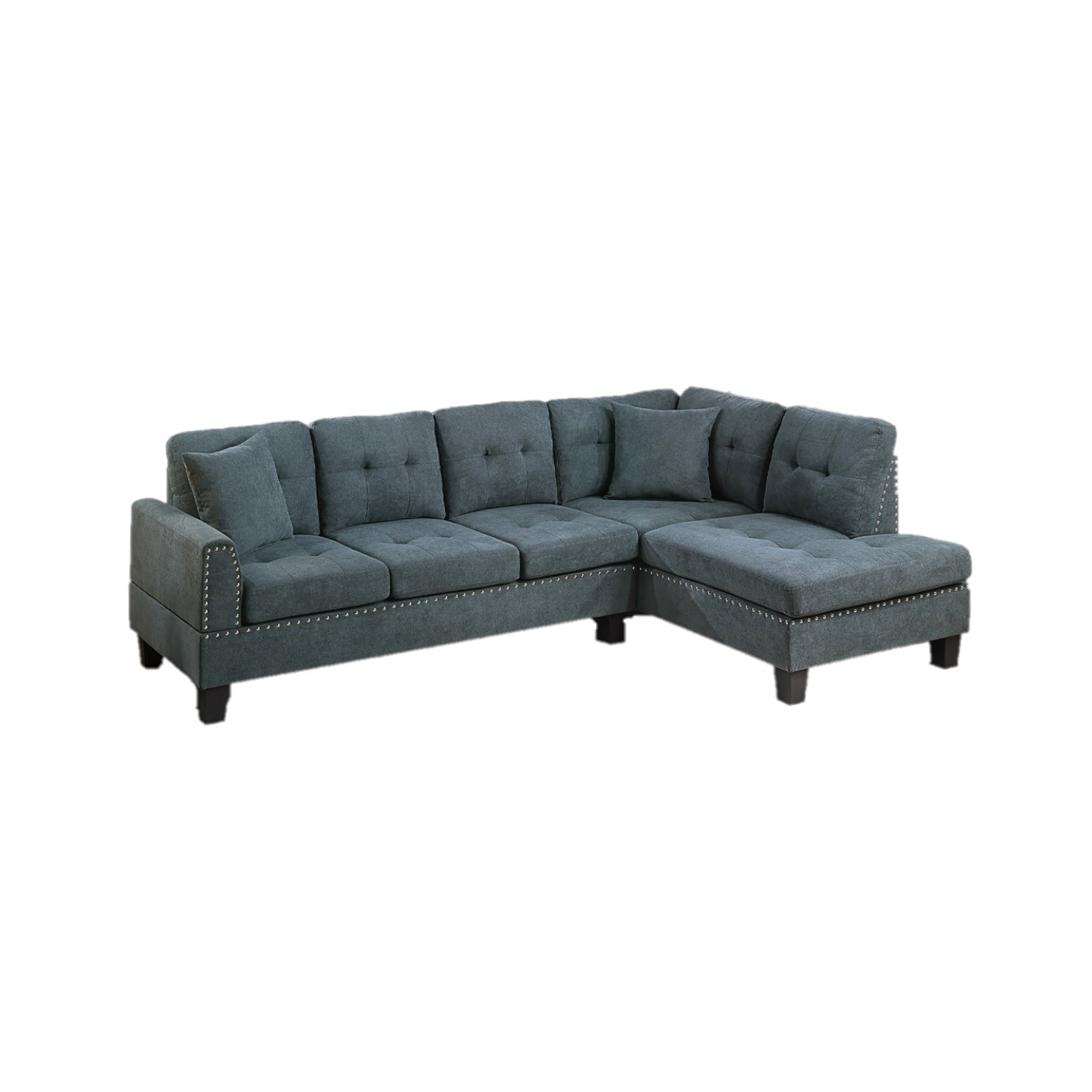 Mercer41 Living Room Furniture 2-PCS Sectional Sofa Set LAF Sofa And ...