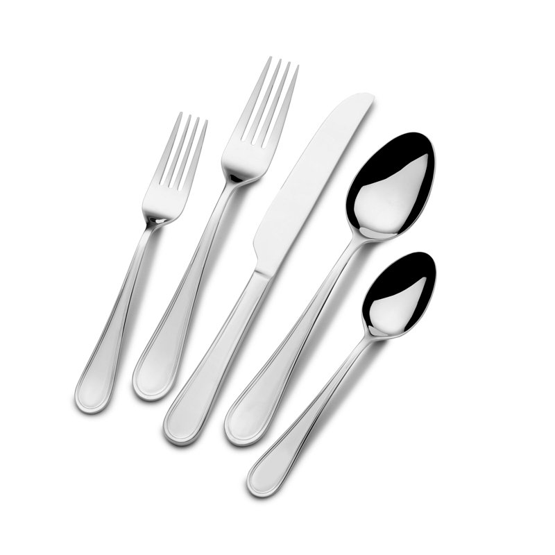 St. James Orleans Stainless Steel Flatware, 90pc Set | Wayfair