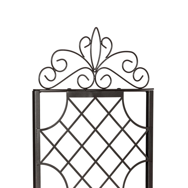 Red Barrel Studio® Metal Lattice Trellis with Planter Stand Grid | Wayfair