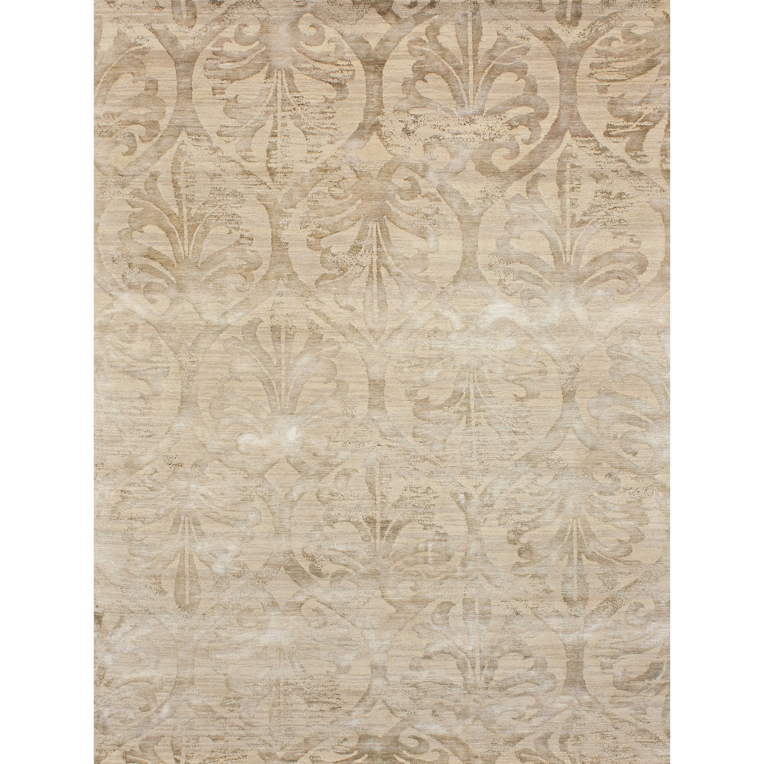 Bokara Rug Co., Inc. High-Quality Hand-Knotted Green And Amber Area Rug ...