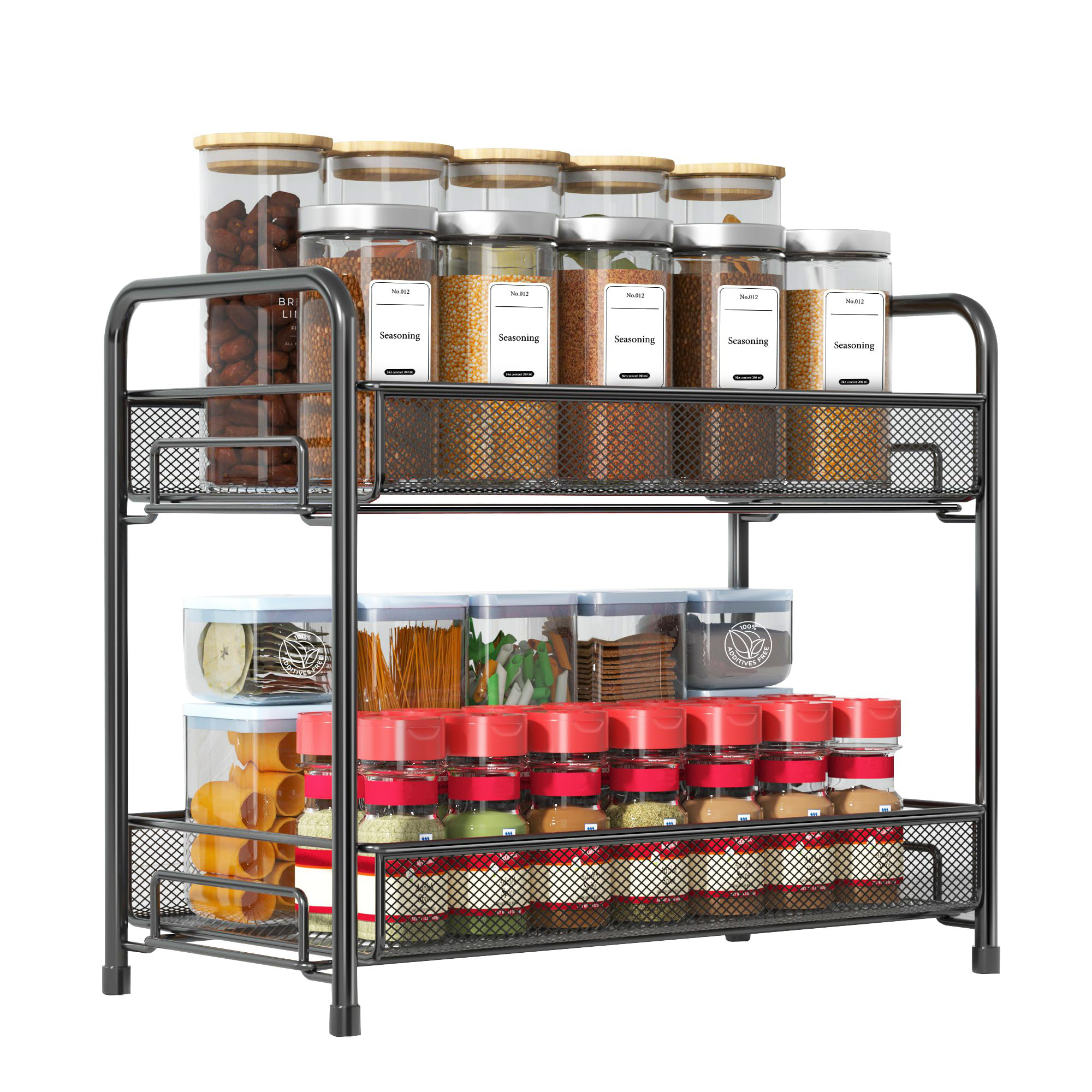 Ivy Bronx Double Layer Foldable Metal Rust-Proof Vertical Large ...