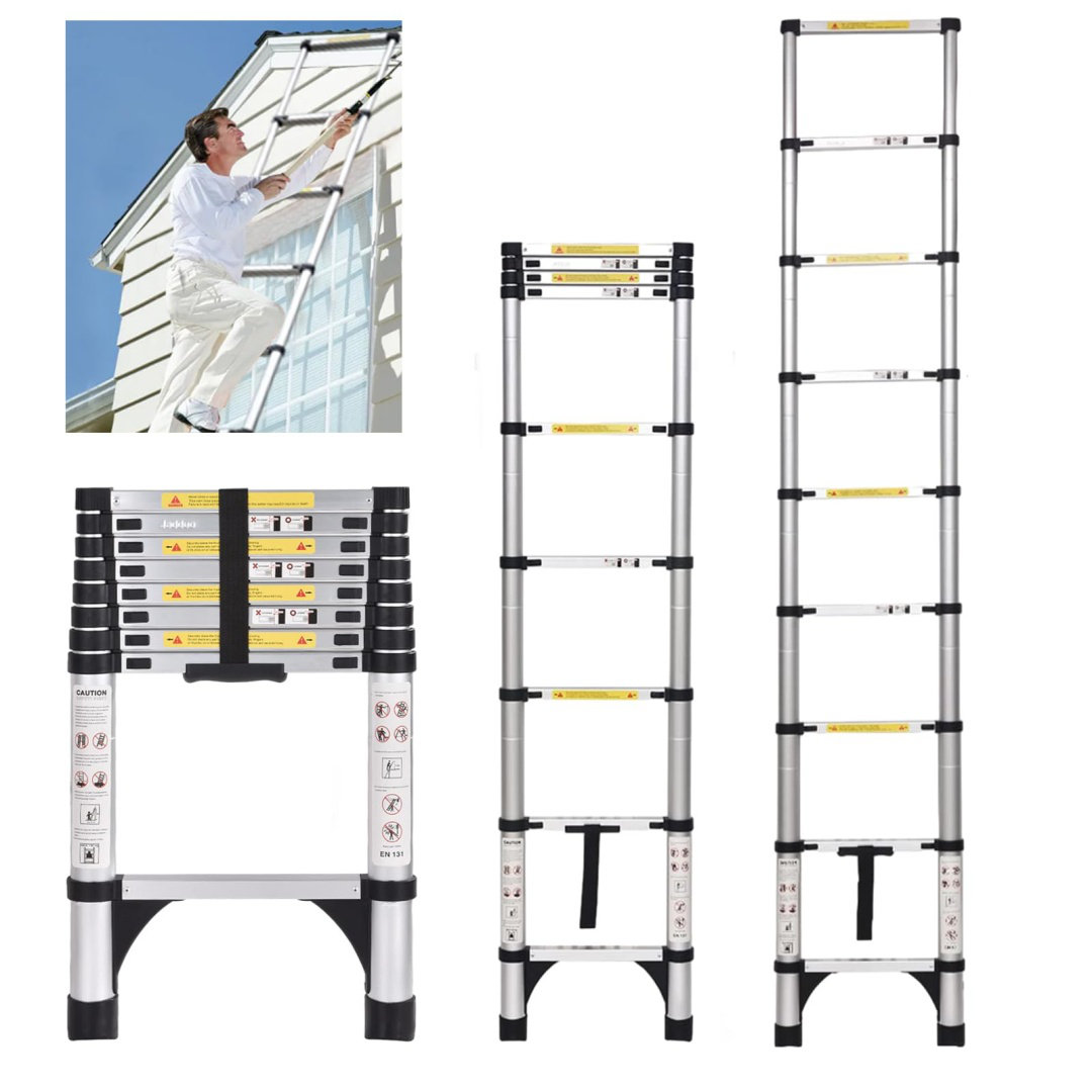WFX Utility™ 8.5 FT Extension Ladder,Aluminum Lightweight Telescopic ...