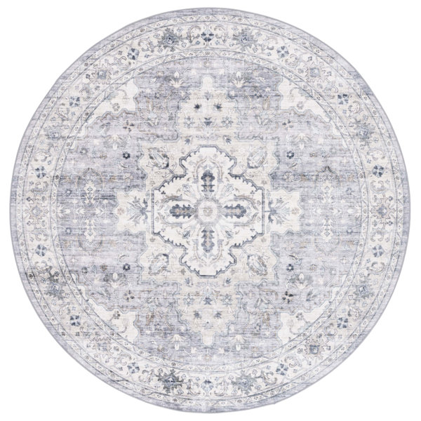 Langley Street Lonon Machine Woven Performance Light Gray/Beige Rug ...
