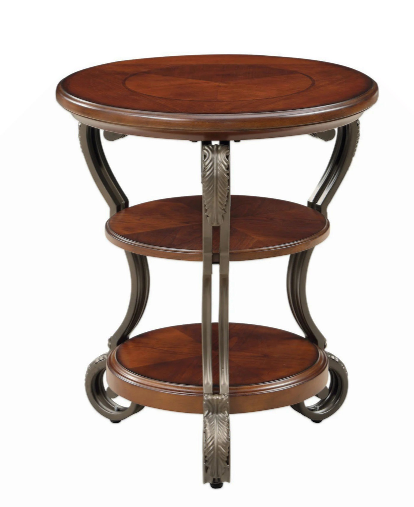 Astoria Grand Traditional Style 1Pc SIDE TABLE Open Bottom Shelf Ornate ...