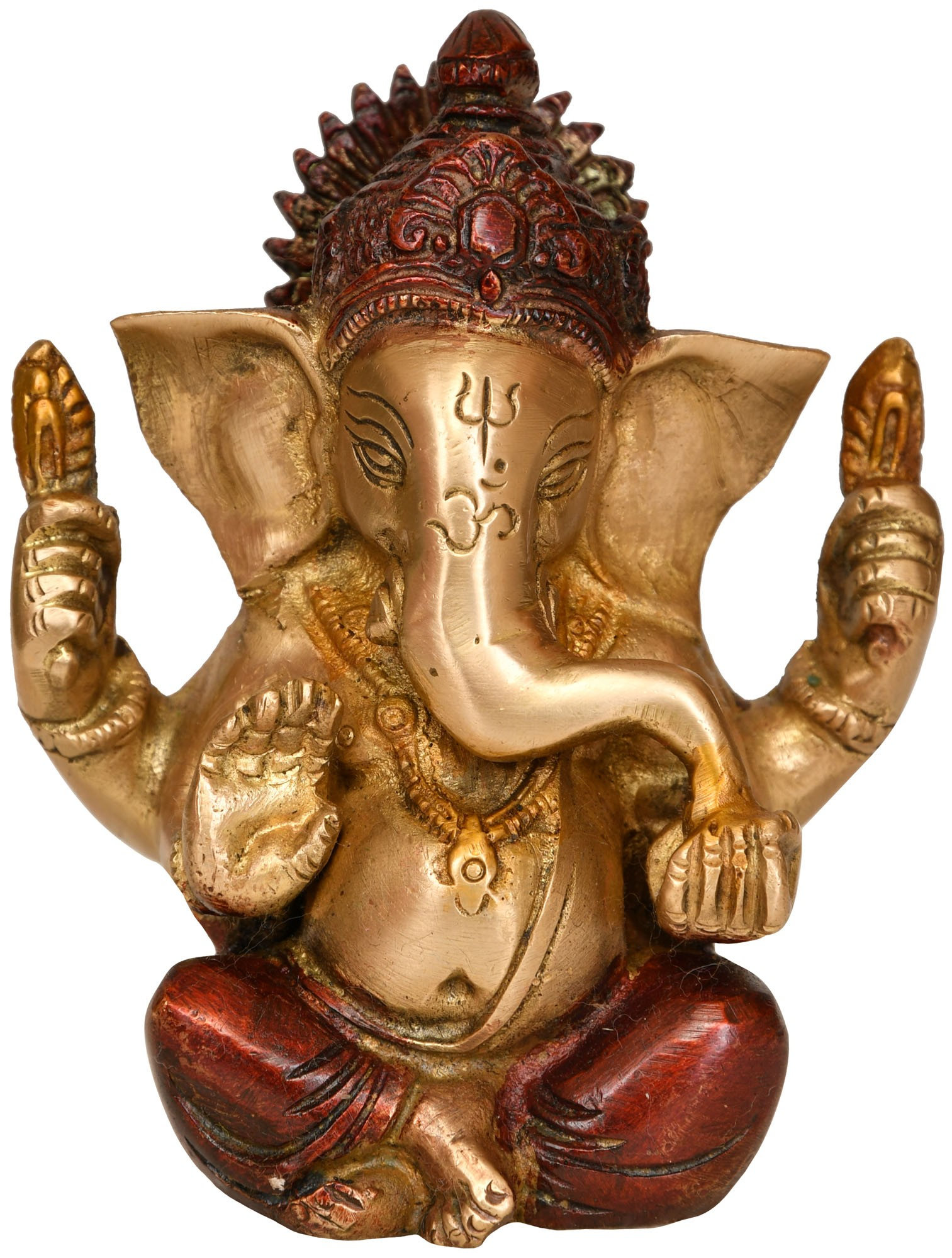 Bungalow Rose Nonce Lord Ganesha Eating Modak Figurine - Wayfair Canada