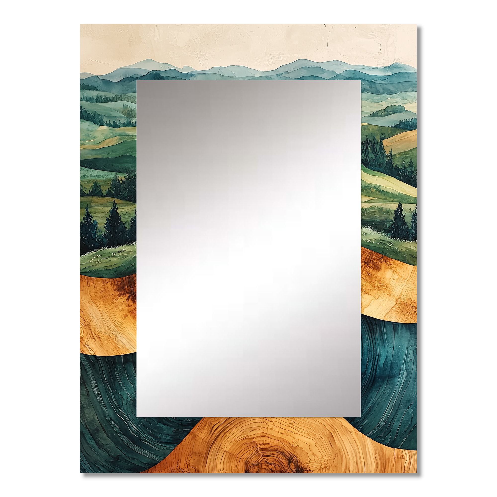 Dakota Fields Cows Into A Summer Field Landscape II - Cow Decorative ...