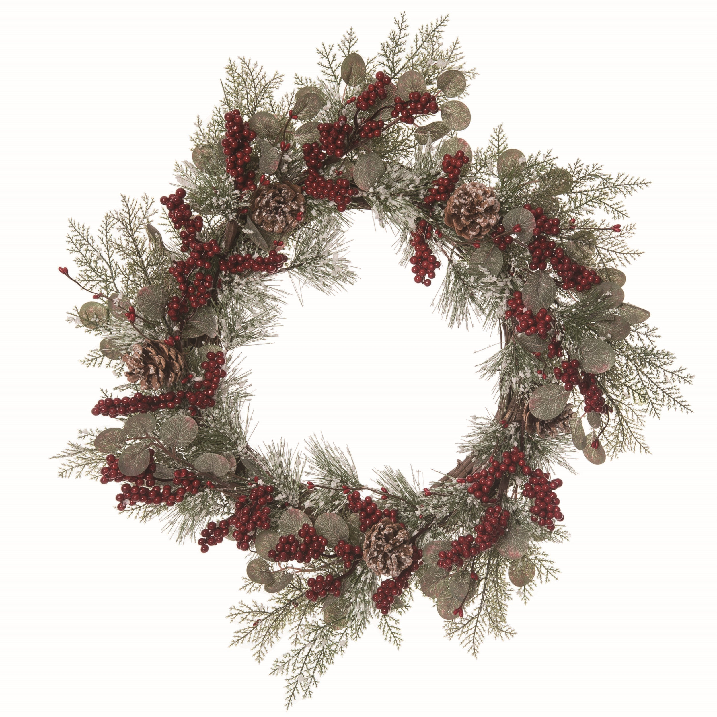 The Holiday Aisle® 24" Floral Wreath | Wayfair