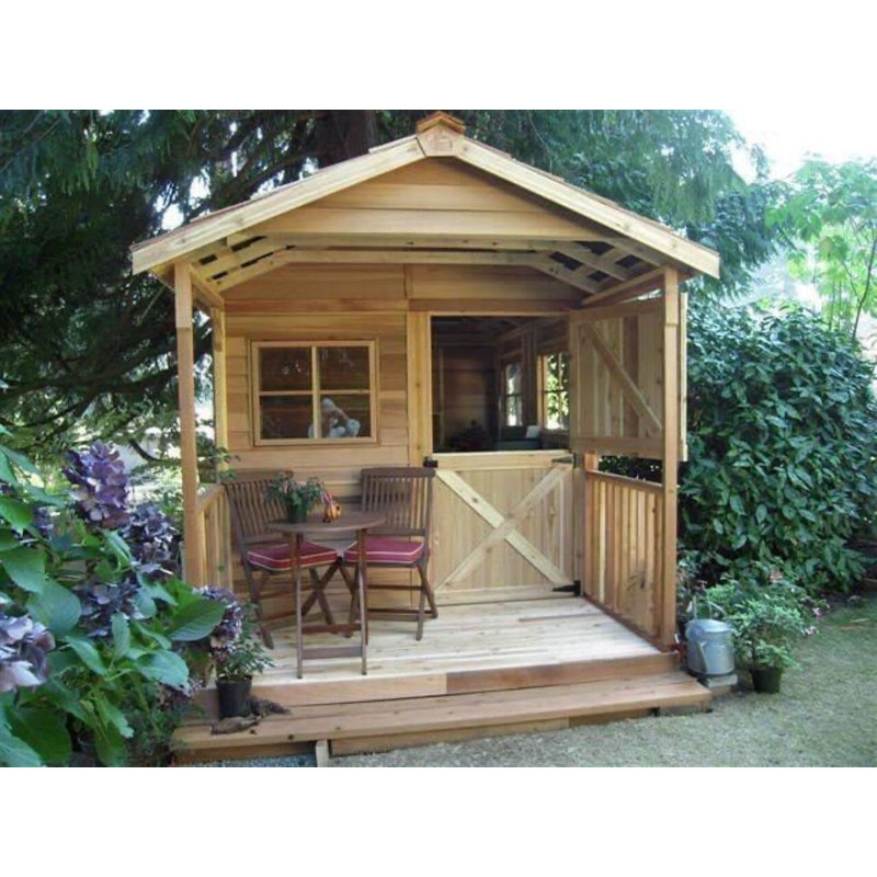 Cedarshed Clubhouse 8ft W x 12ft D Western Red Cedar Wood Storage Shed ...