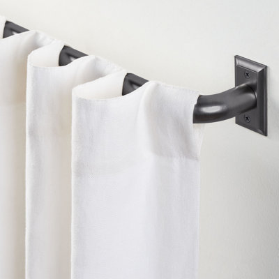 Mode Room Darkening Collection 1 in Diameter Blackout Curtain Rod Set ...