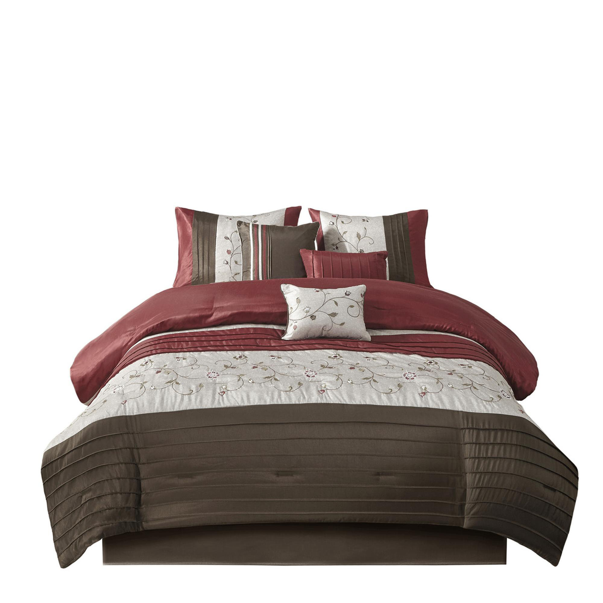 BINLONGWANGLUO Polyester Embroidered Comforter Set 7 Piece | Wayfair