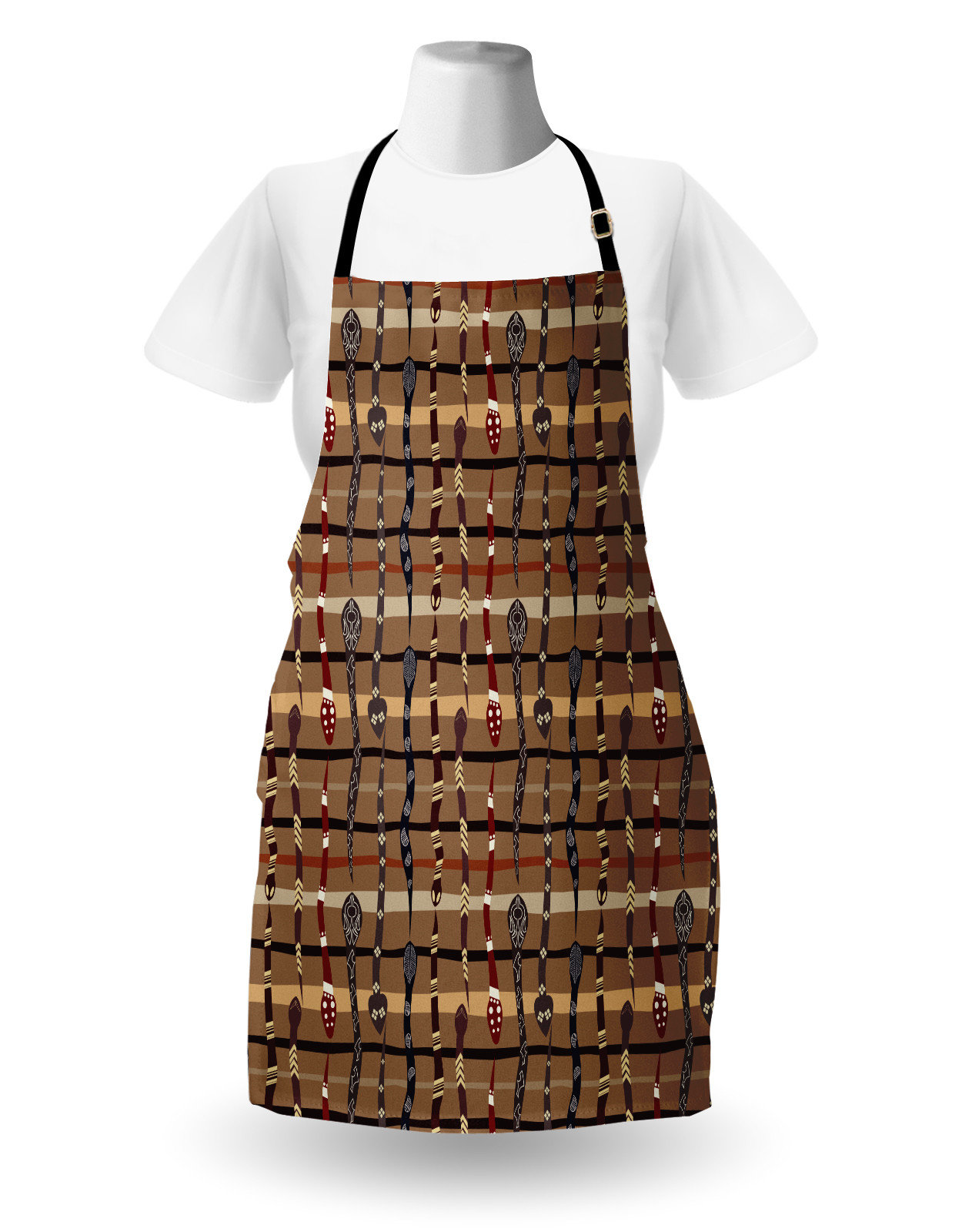 East Urban Home Tribal Apron Unisex, Funky, Adult Size, Multicolor ...