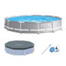 Intex 26711EH 12ft x 30in Prism Above Ground Pool Set w/ Cover ...