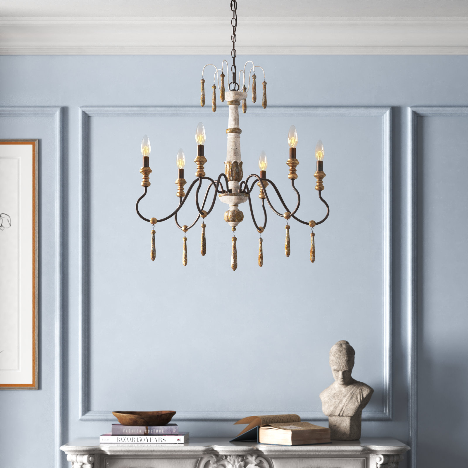 Kelly Clarkson Home Lucy 6-Light Candle Style Classic / Traditional ...