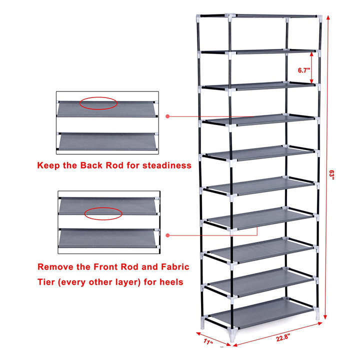 Rebrilliant 30 Pair Shoe Storage Cabinet & Reviews | Wayfair