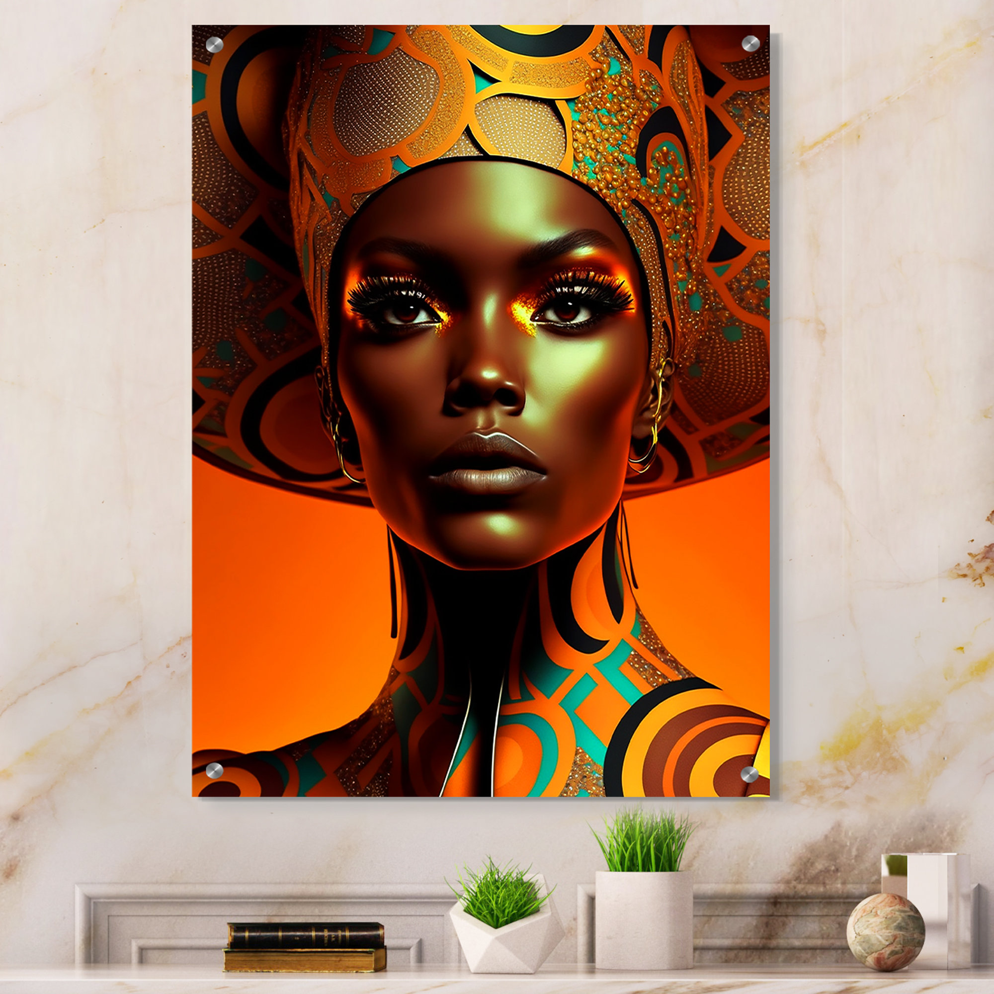 Ivy Bronx Exquiste African Woman Design VIII - Woman African Acrylic ...