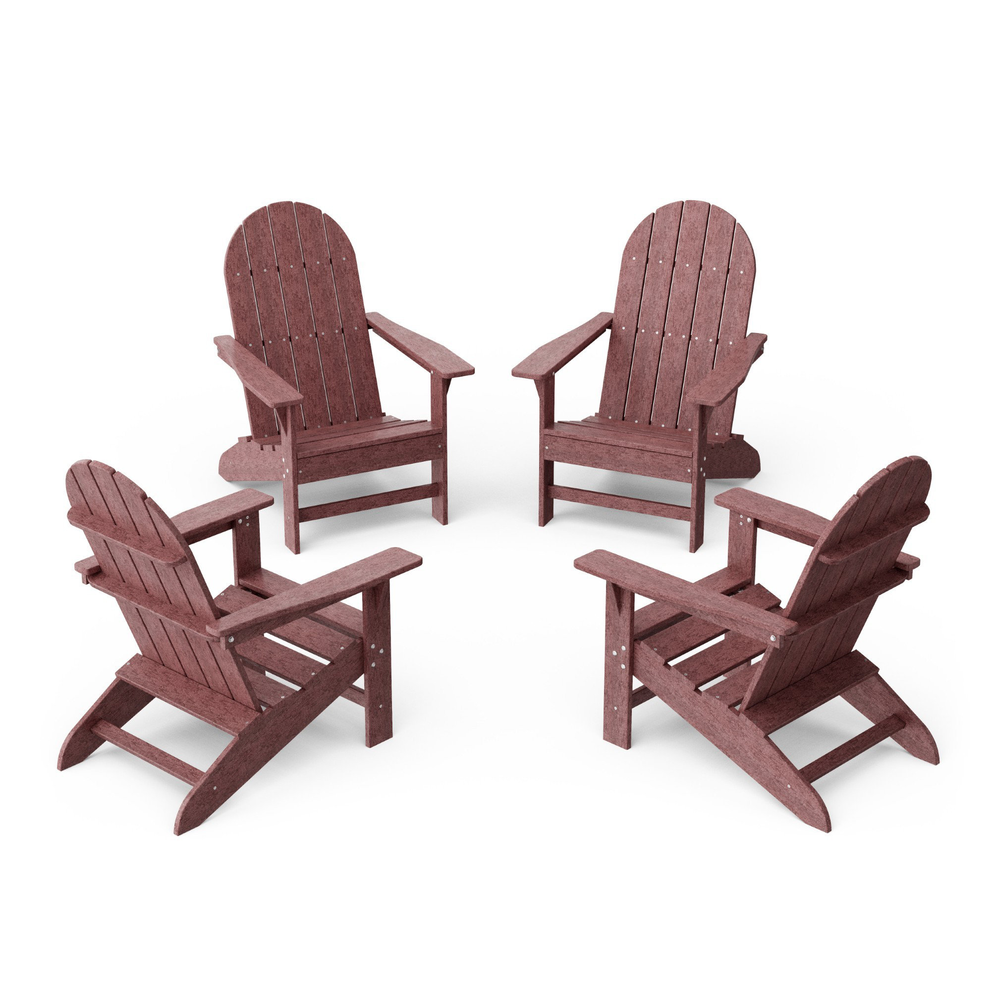Wildridge Freedom 4-Piece Traditional Adirondack Conversation Set | Wayfair