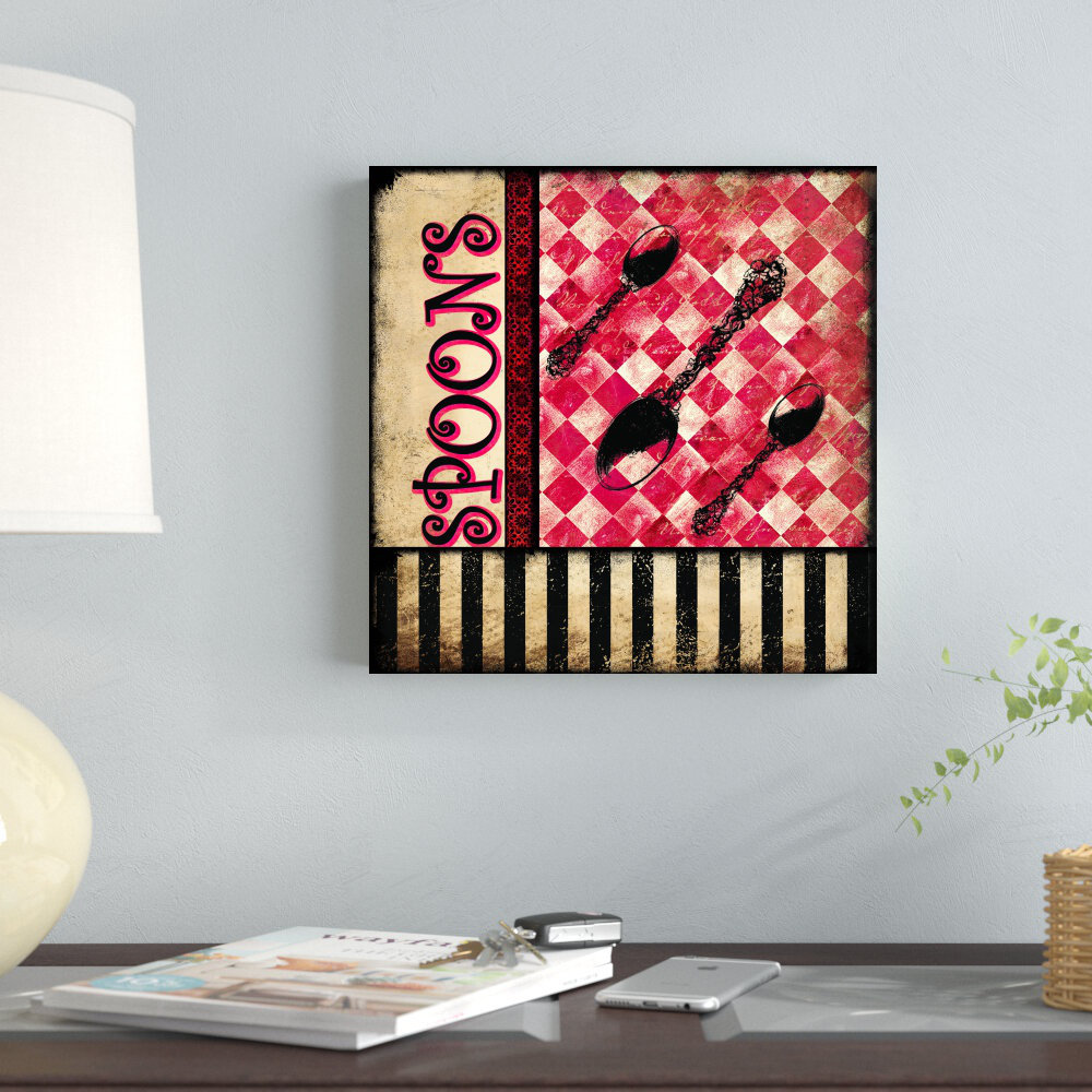Fleur De Lis Living Spoons - Wrapped Canvas Print - Wayfair Canada