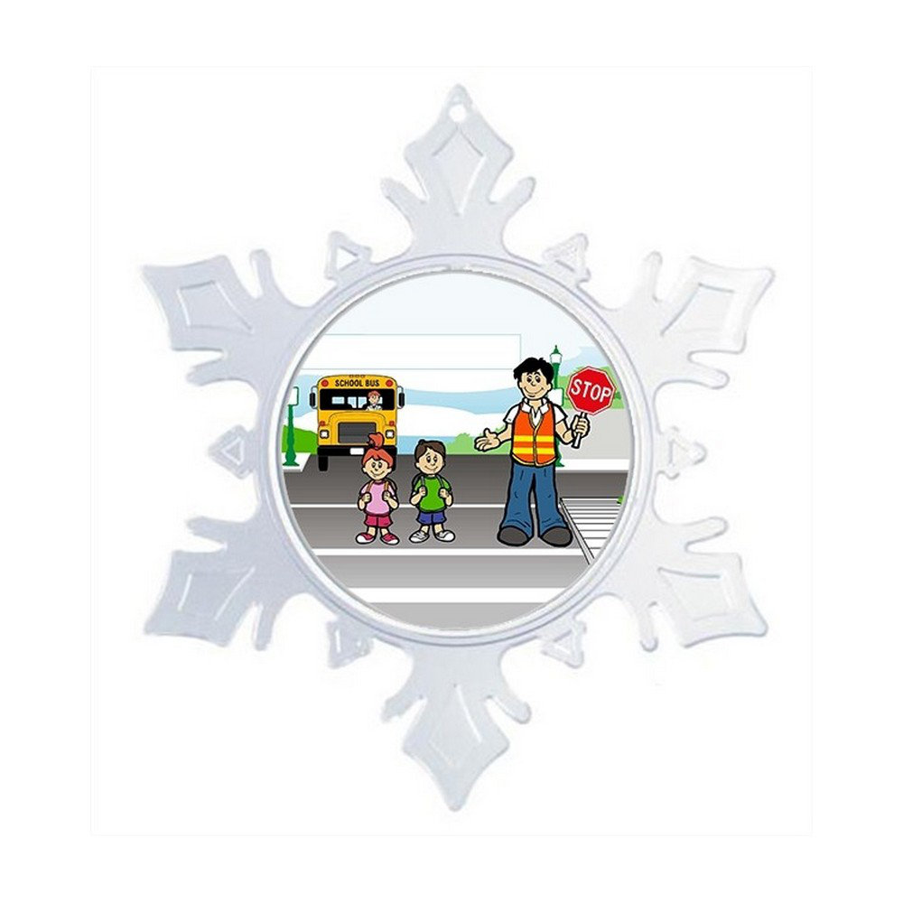 The Holiday Aisle® Personalized NTT Cartoon Snowflake Crossing Guard ...