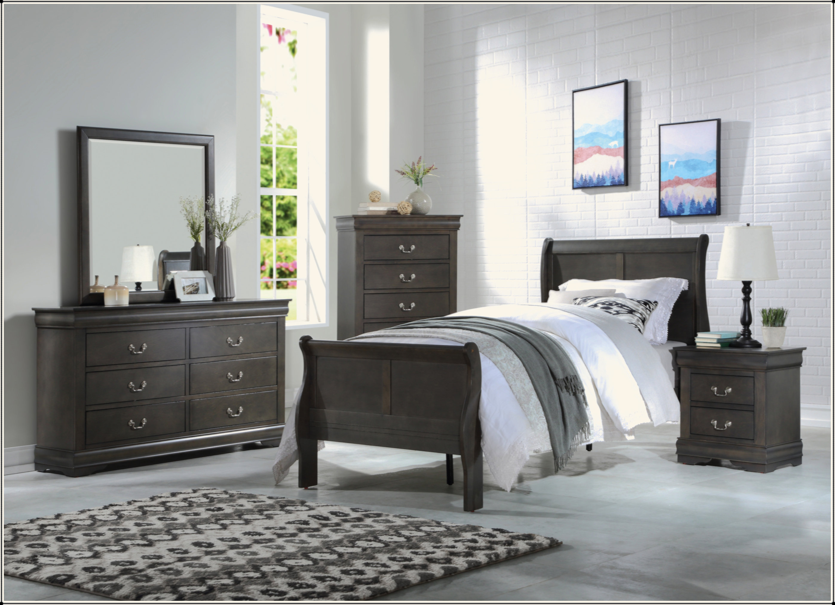 Latitude Run® Dark Gray Mirror | Wayfair