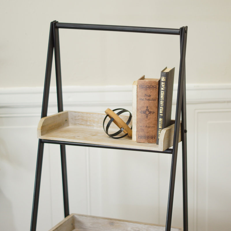 17 Stories VIP Metal 48 in. Black 3 Tiered Stand | Wayfair