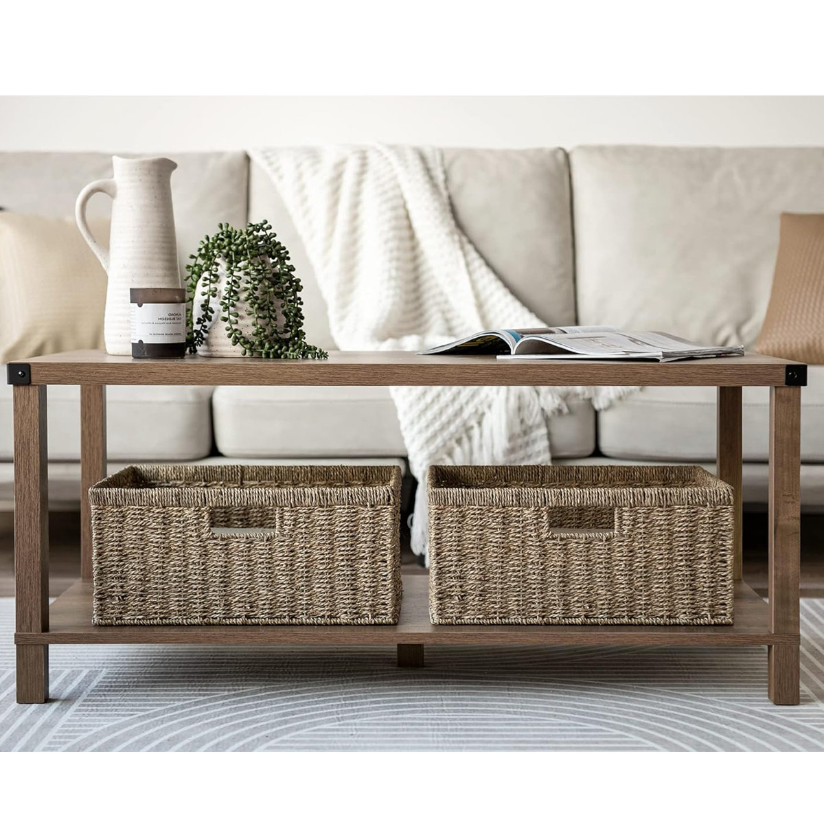 Bayou Breeze Seagrass Storage Bin - Wayfair Canada