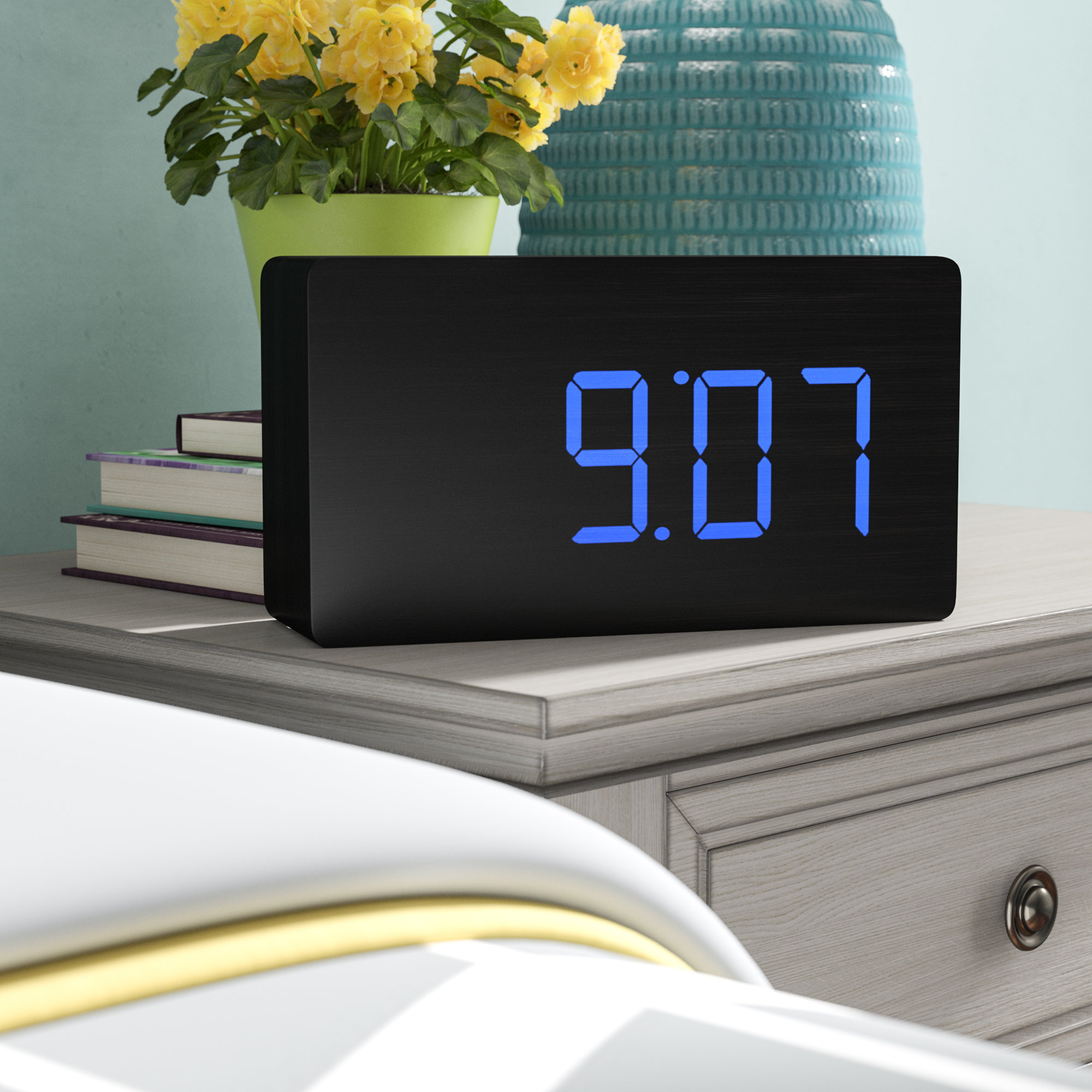 Brayden Studio® Modern & Contemporary Digital Electric Alarm Tabletop ...