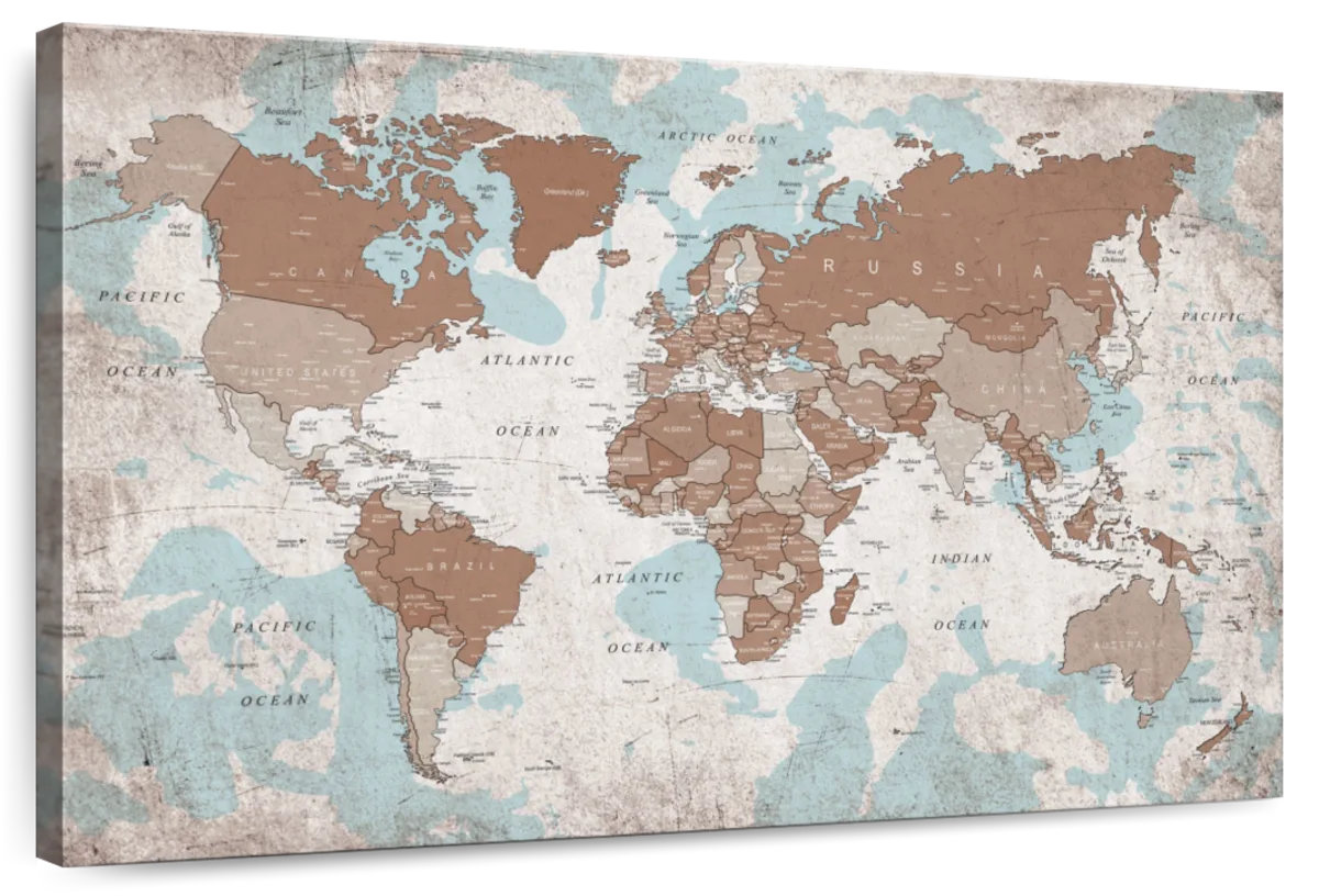 Elephant Stock Geographic World Map VI | Wayfair