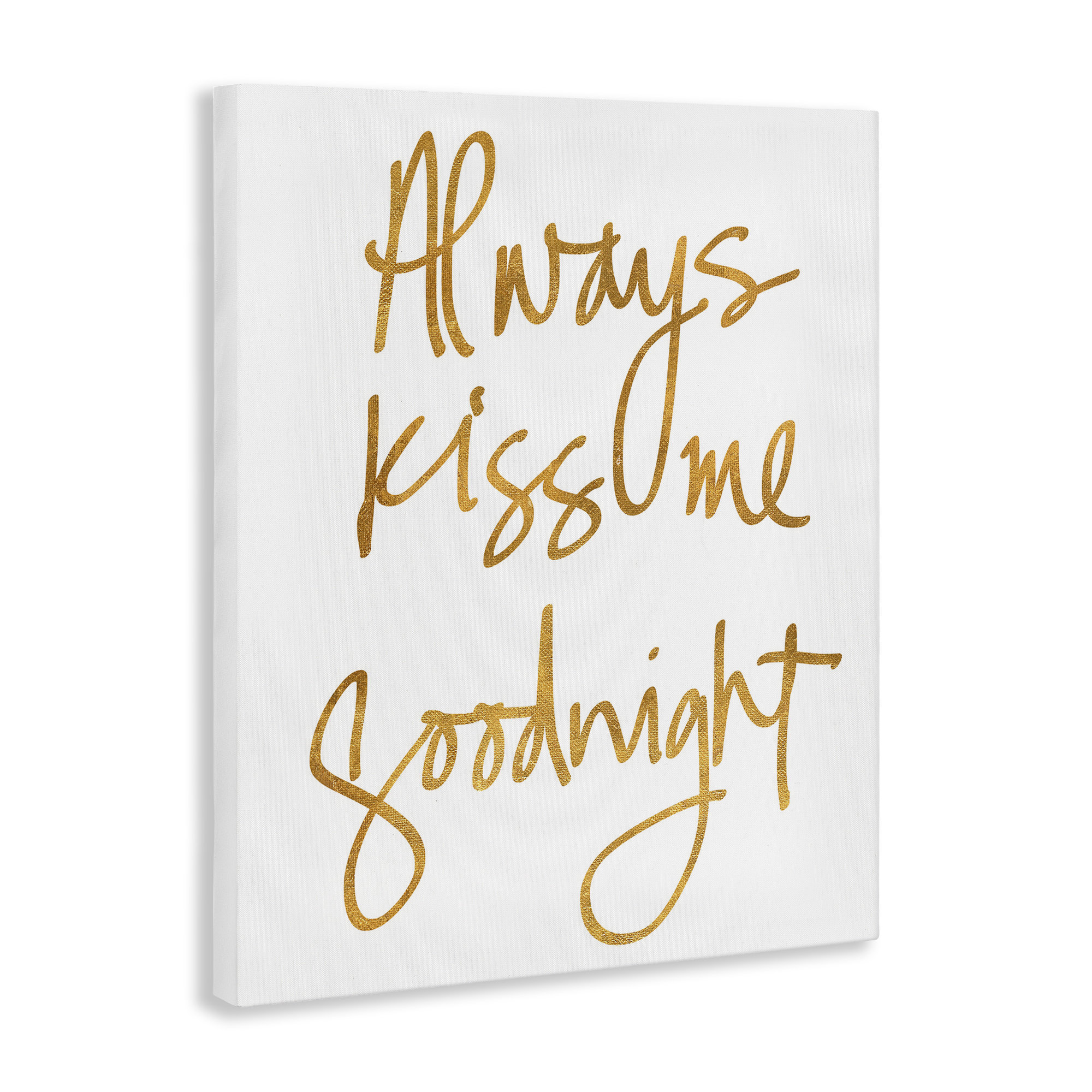 Trinx Kiss Me Goodnight Canvas Wall Art by Sd Graphics Studio | Wayfair