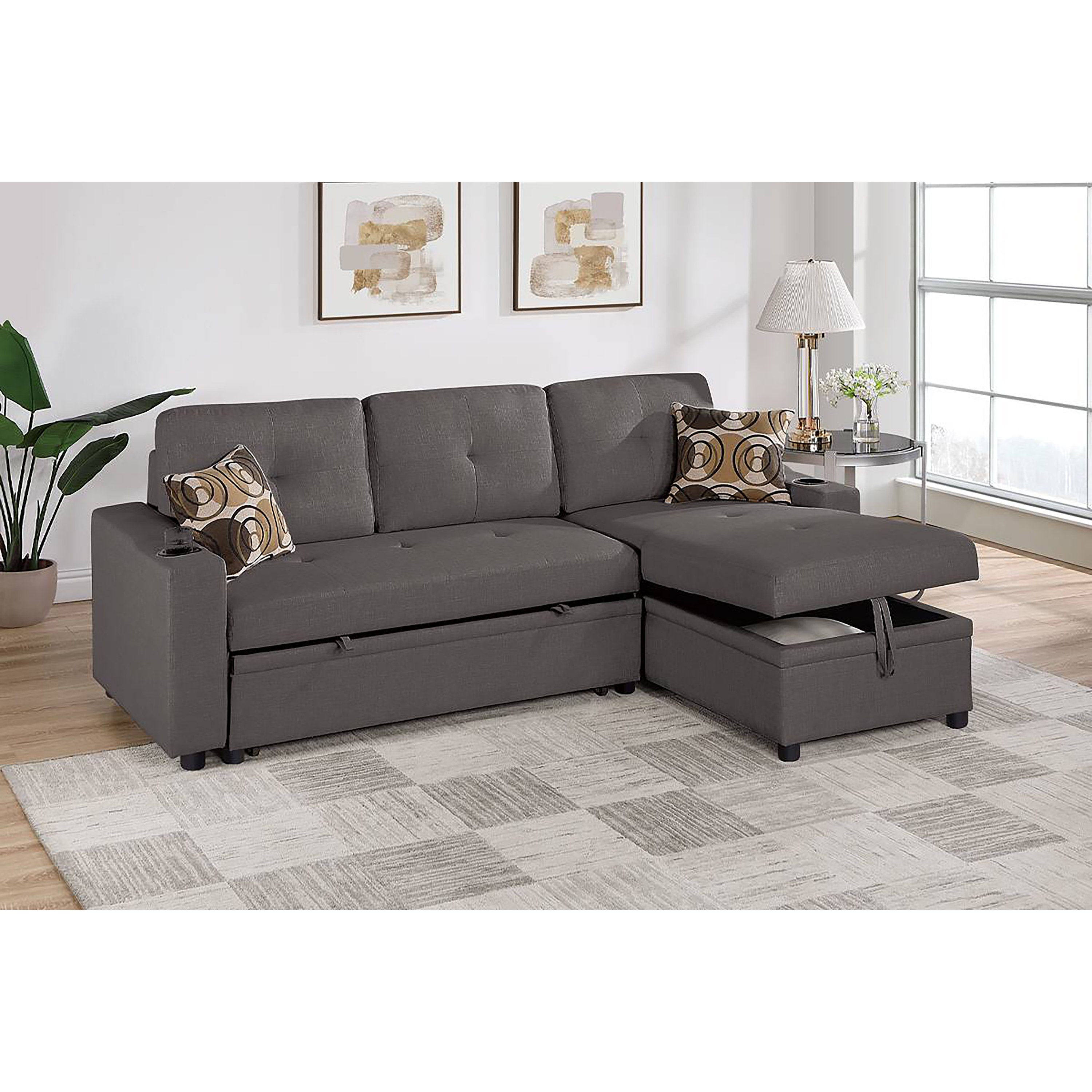 Latitude Run® Fyllen 84'' Sofa Chaise | Wayfair