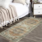Dakota Fields Fitzrovia Machine Washable Damask Rug | Wayfair