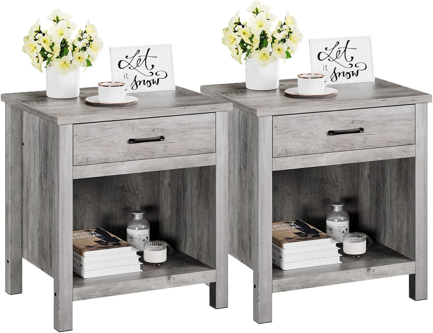 Gracie Oaks Roswald End Table Set with Storage & Reviews | Wayfair