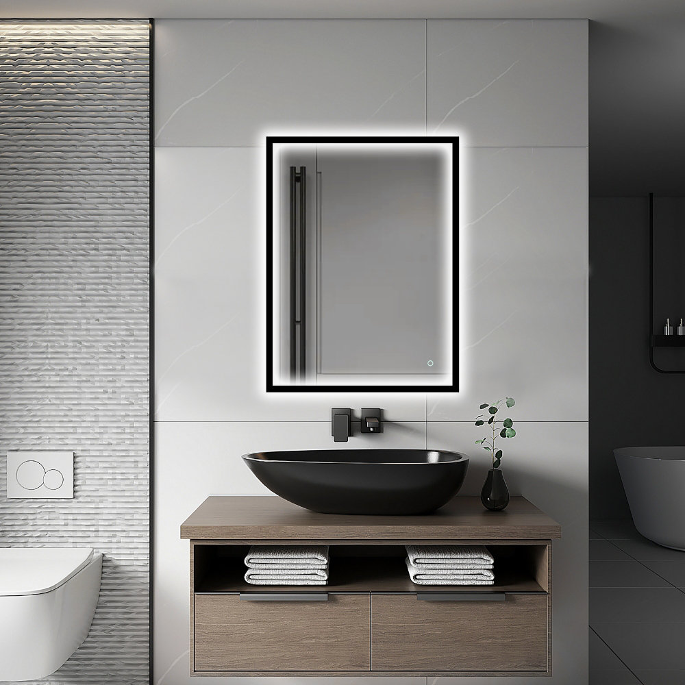 Ivy Bronx Jabrel Rectangle Metal Wall Mirror | Wayfair