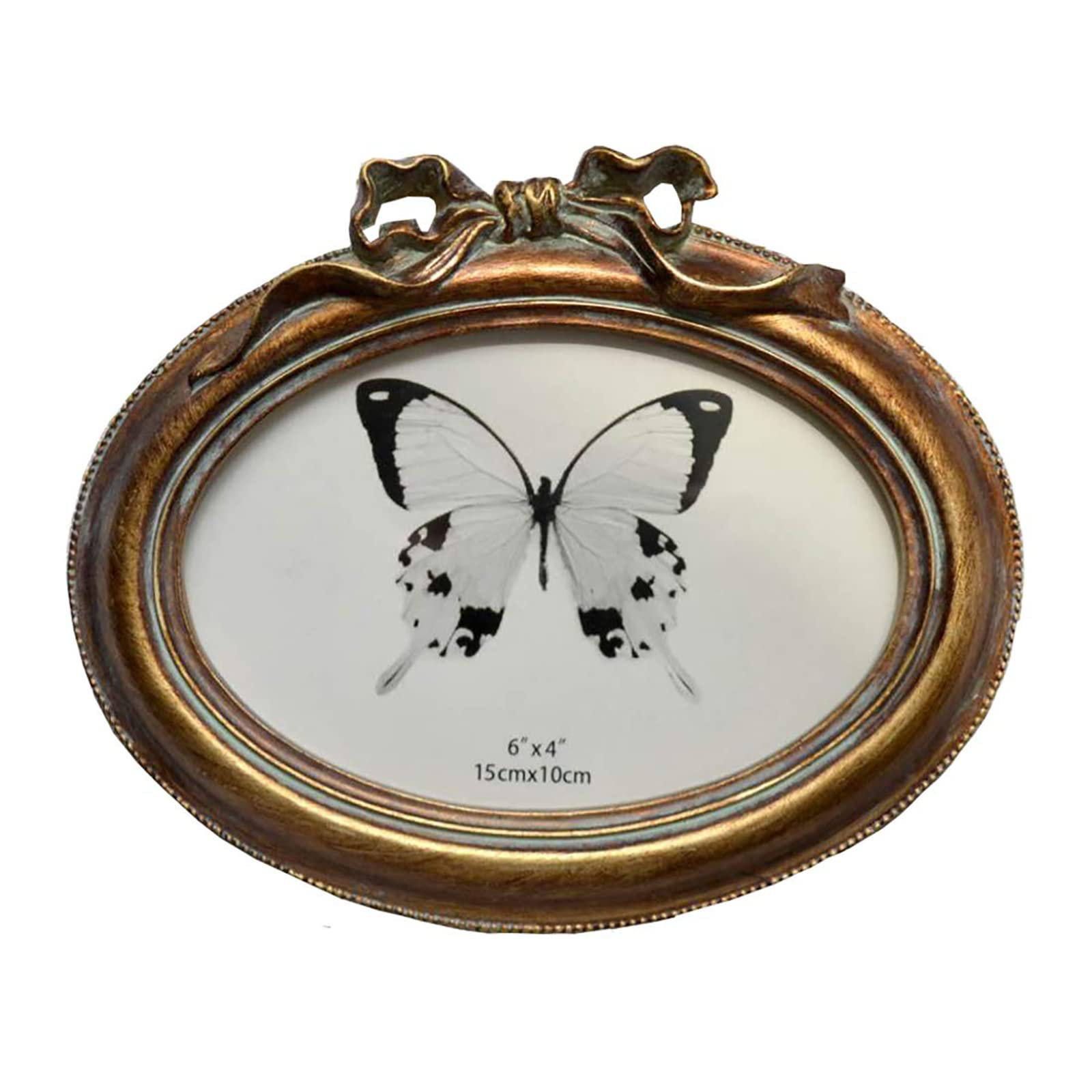 World Menagerie Vintage Oval 4X6 Picture Frame Antique Ornatetabletop ...