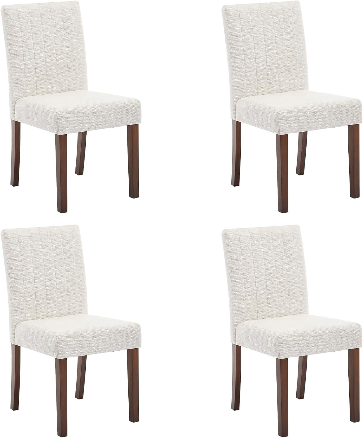 Red Barrel Studio® Dining Chairs Set of 4 - Upholstered Fabric Kitchen ...