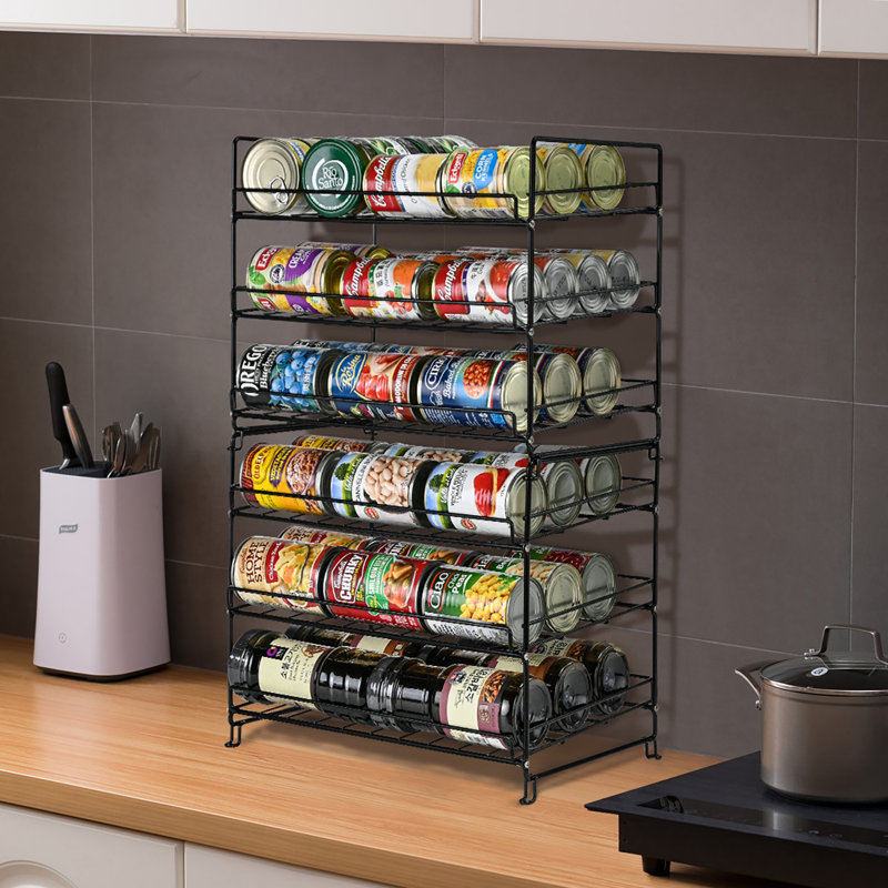 Rebrilliant Millo 3-Tier Stackable Wire Can Rack Organizer Can Storage ...