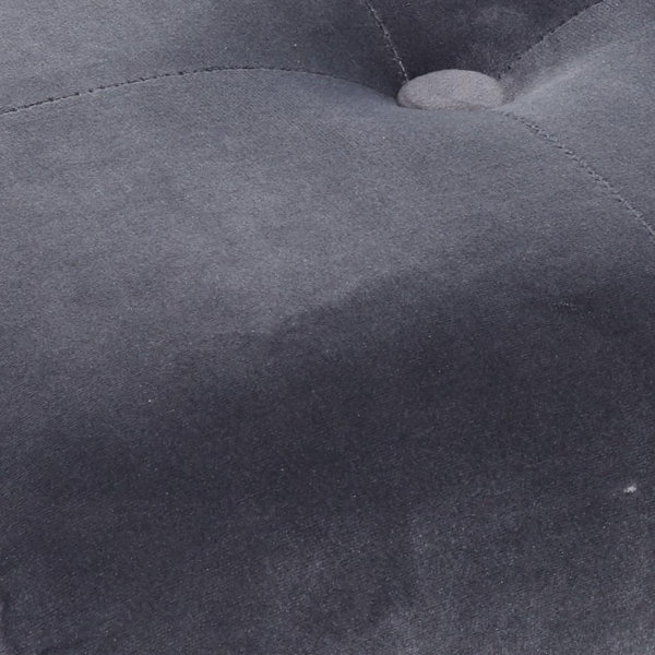 Everly Quinn Lowes Flip Top Gray Velvet Storage Bench with Gold Base ...