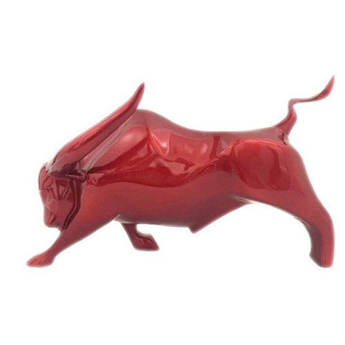 Brayden Studio® Lenu Red Bull Figurine / Sculpture & Reviews | Wayfair
